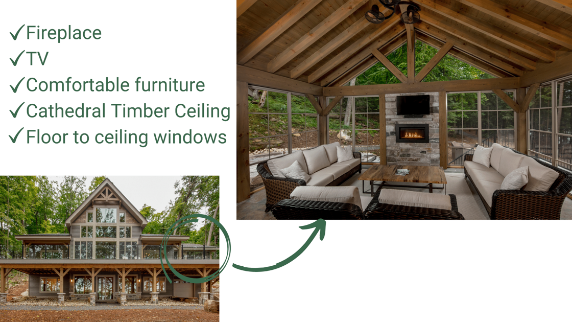 Building a Muskoka Room / Screened In Porch in Your Timber Frame Home